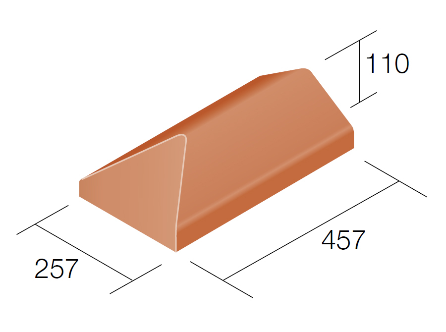 Sandtoft Legged Angle Duracoat Ridge with Hip End - Antique Slate ...