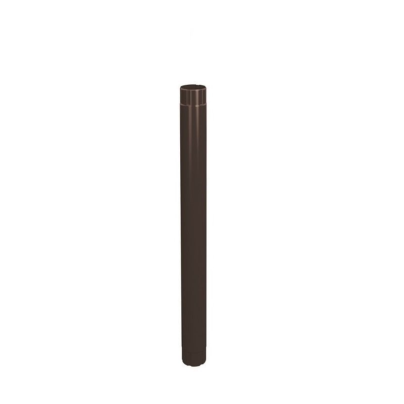 Lindab 100mm Round Steel Downpipe - Coffee Brown | Roofing Superstore®