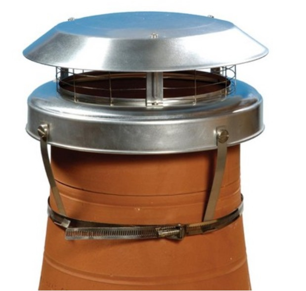 Colt Cowls Colt Top 2 Anti-Downdraught Strap Fix Cowl - 170mm to 250mm ...