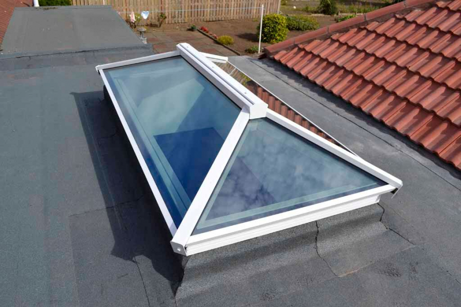 Atlas Active Blue Double Glazed Contemporary Roof Lantern in Grey ...