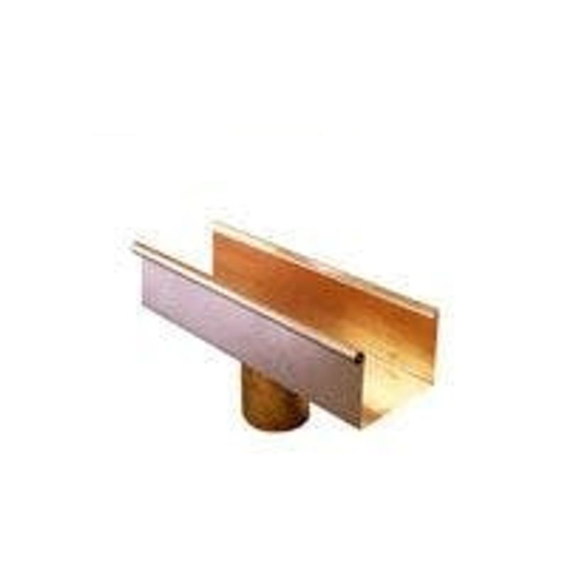 Metal Gutta Copper 90mm Box Gutter Running Outlet - 80mm | Roofing ...