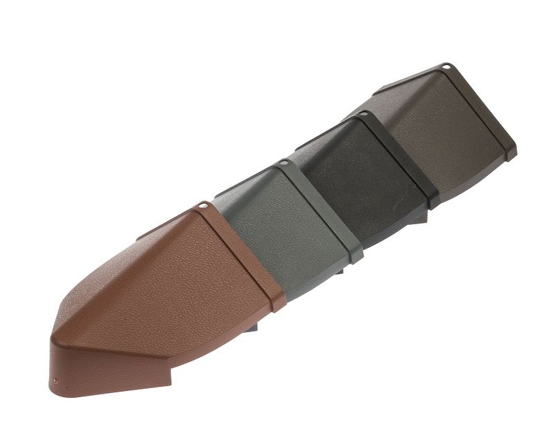 Envirotile Plastic Lightweight 80mm Hip End Cap - Terracotta | Roofing ...