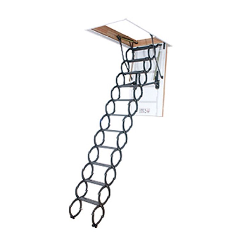 Fakro Scissor Loft Ladder with Heat Insulating Hatch - 60cm x 120cm ...