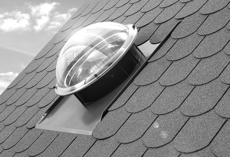 FAKRO SRT Light Tunnel with Rigid Light Transmitting Tube and Dome ...