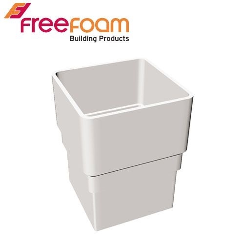 Square Plastic Downpipe Connector - Caramel | Roofing Superstore®