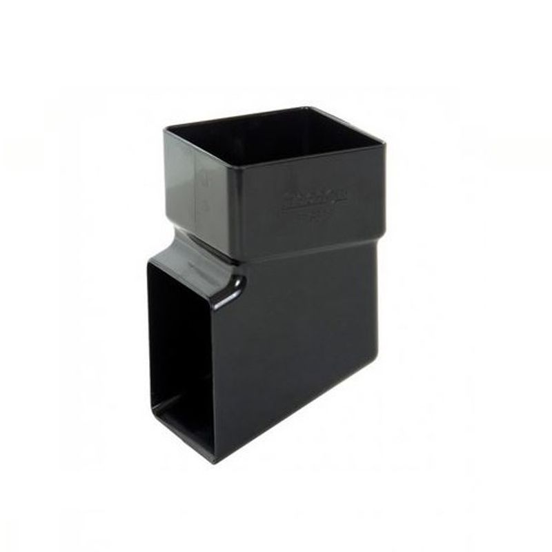 Freeflow Square Plastic Downpipe Shoe 65mm - Black | Roofing Superstore®