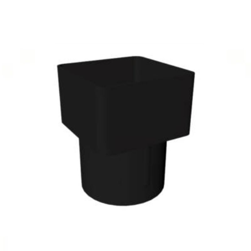 Freeflow Square to Round Pipe Adaptor - Black | Roofing Superstore®