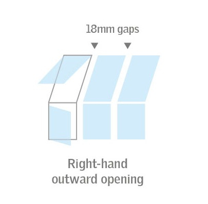 VELUX GEL M08 SE0L227 Triple Roof Terrace Right Hand for 8mm Slate ...