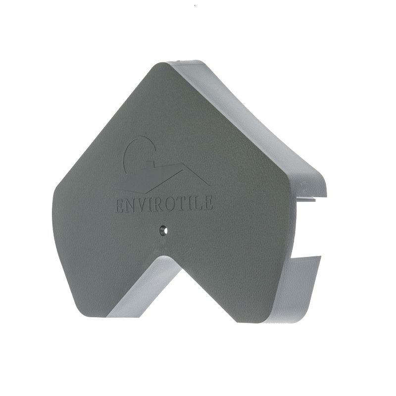 Envirotile Plastic Lightweight Gable End Cap - Grey | Roofing Superstore®