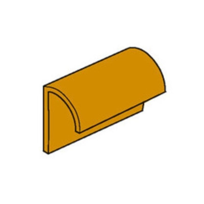 Redland Concrete Plain Half Round Monoridge Roof Tile - Slate Grey ...