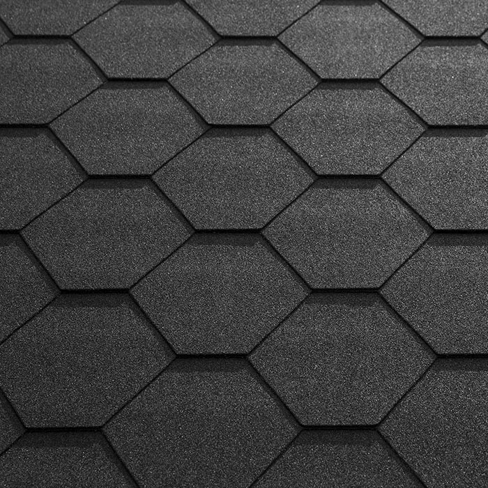 Katepal Super KL Hexagonal Bitumen Roofing Shingles (3m2) - Black ...