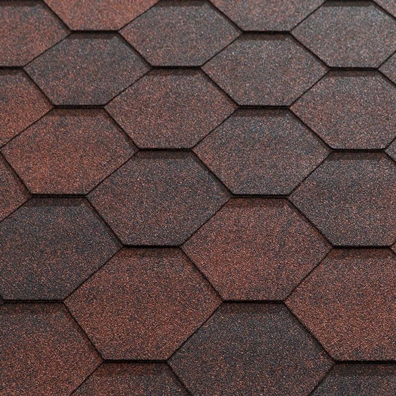 Katepal Super Jazzy Hexagonal Felt Roofing Shingles (3m2) - Red ...