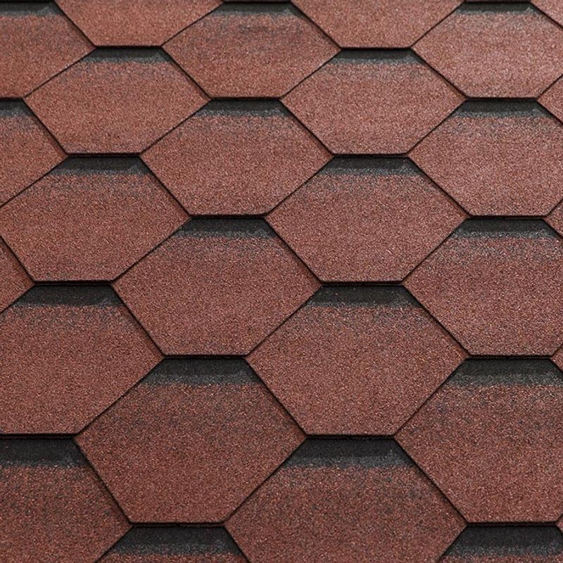 Katepal Super Katrilli Hexagonal Felt Roofing Shingles 3m2 - Red ...