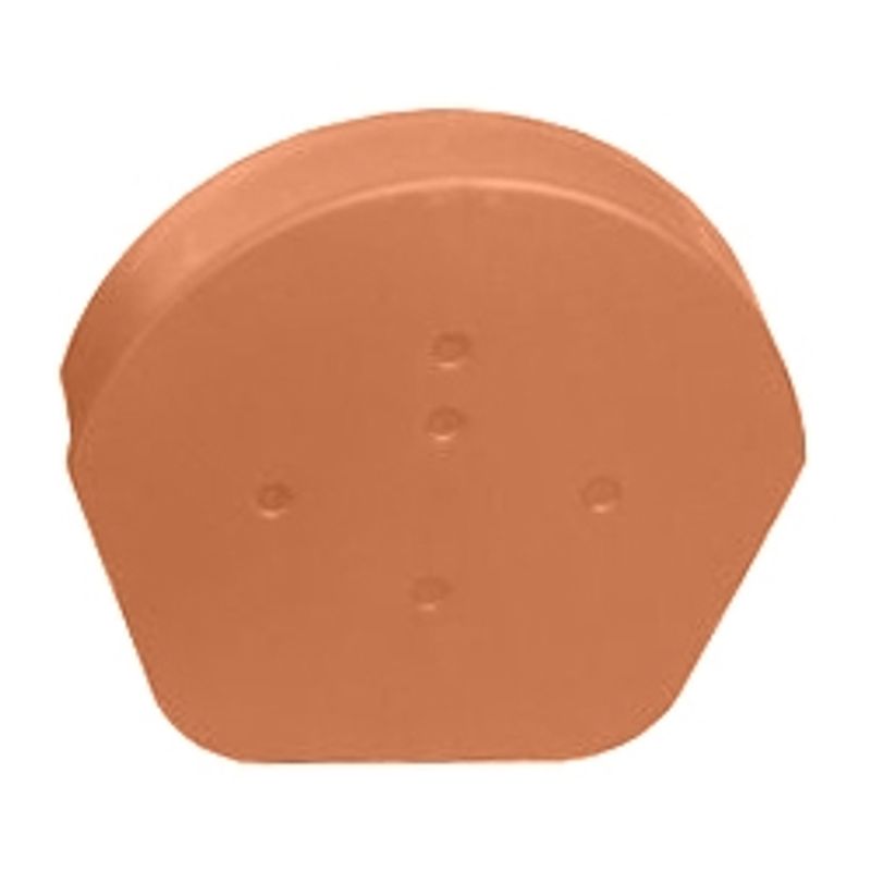 Klober Dry Verge Half Round Ridge End Cap in Terracotta - Pack of 2 ...