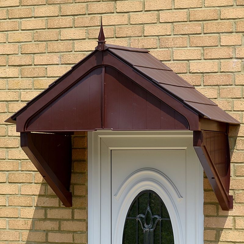 KoverTek Highgrove Canopy with Brown Frame and Brown Roof | Roofing ...