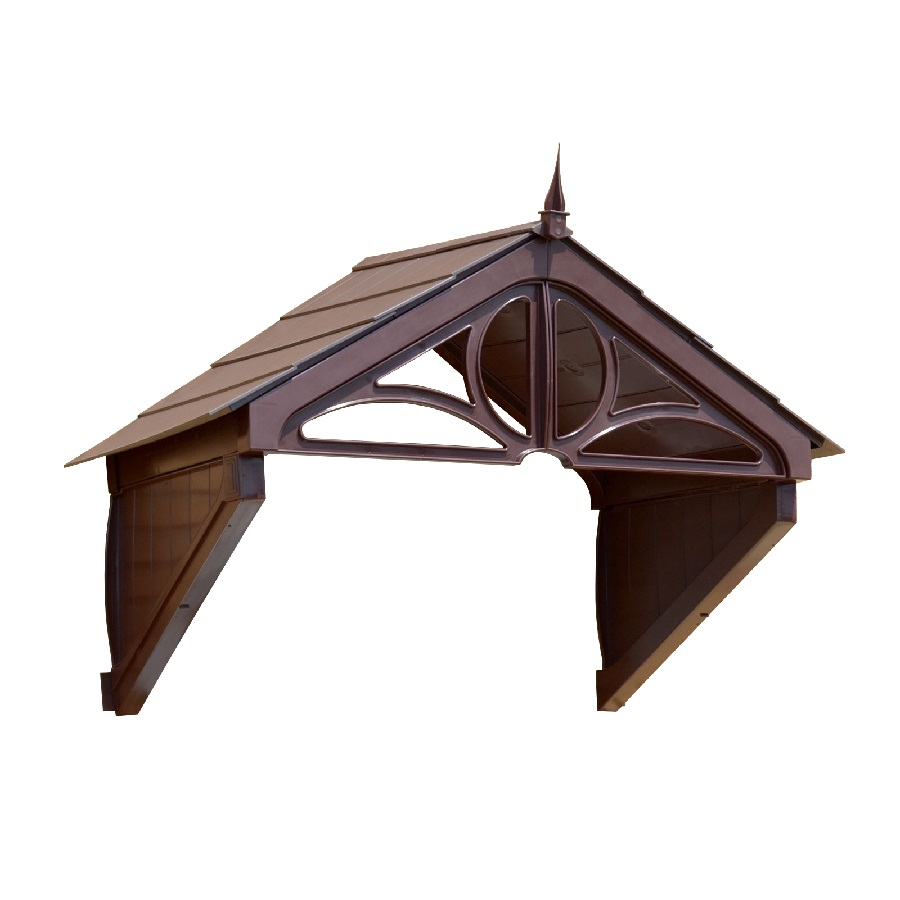 KoverTek Dorchester Canopy with Brown Frame and Brown Roof | Roofing ...