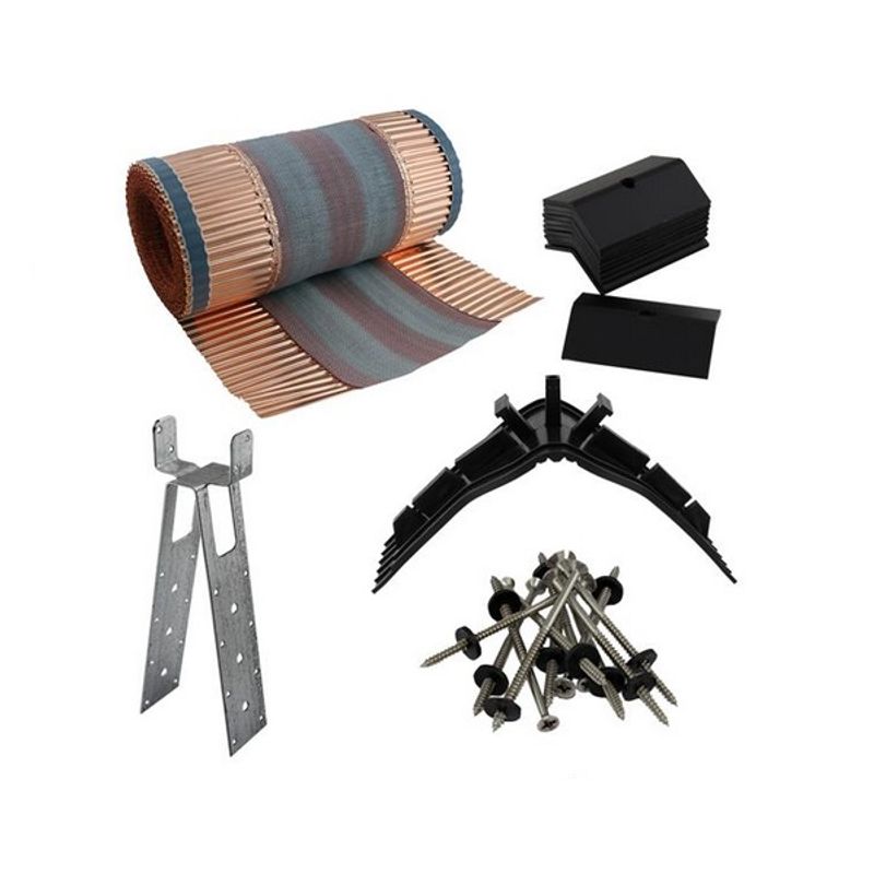 Kytun Universal Dry Ridge Kit 6m in Copper | Roofing Superstore®