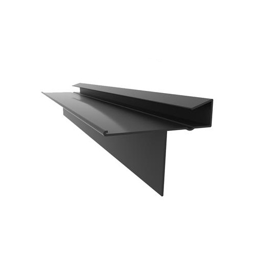 Kytun PVC Dry Verge For Man-Made Slate T2 18mm in Black - 2.4m Pack of ...
