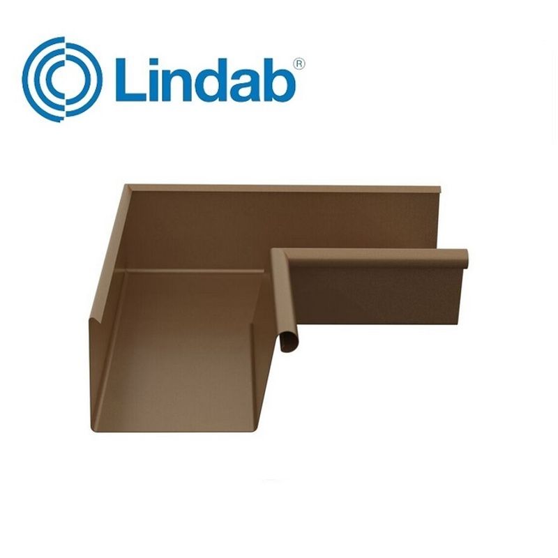 Lindab 90dg Rectangular Internal Gutter Angle Painted Copper 140mm | Roofing Superstore®