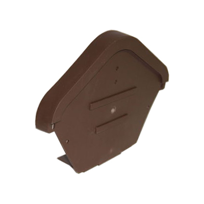 Marley Universal Dry Verge Modern Ridge End Cap - Brown | Roofing ...