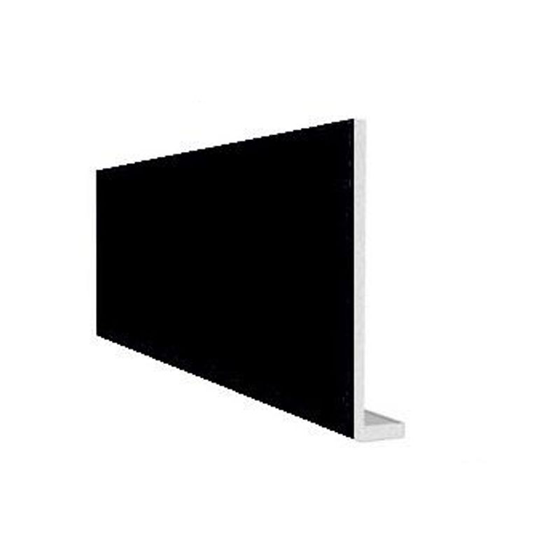 uPVC 200mm Fascia Board (10mm Cappit Square Edged) 5m - Black | Roofing ...