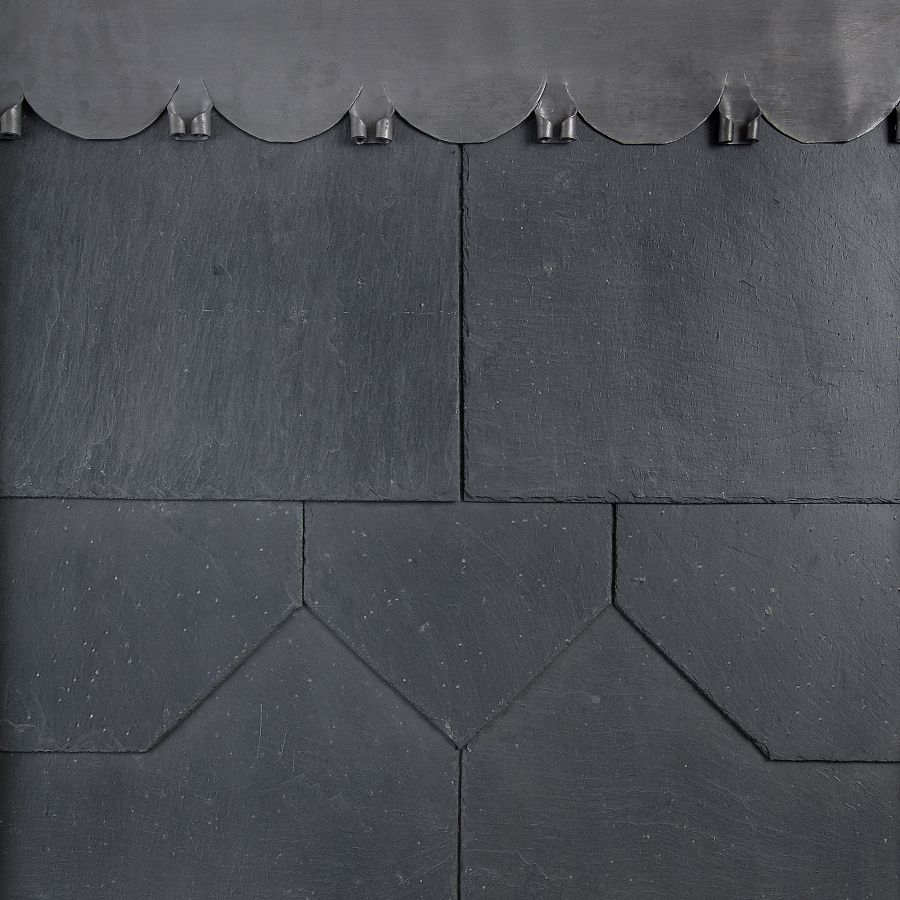 Passaro SS05F First Quality Spanish Natural Slate Roof Tile in Blue ...