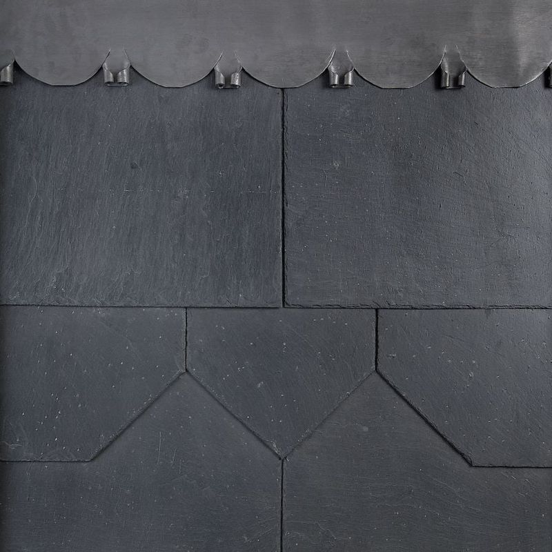 Passaro SS55F First Quality Spanish Natural Slate Roof Tile in Grey ...