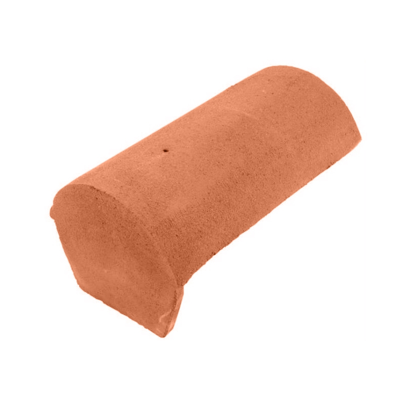 Redland Concrete Half Round Block End Ridge 300mm - Terracotta (Clay ...