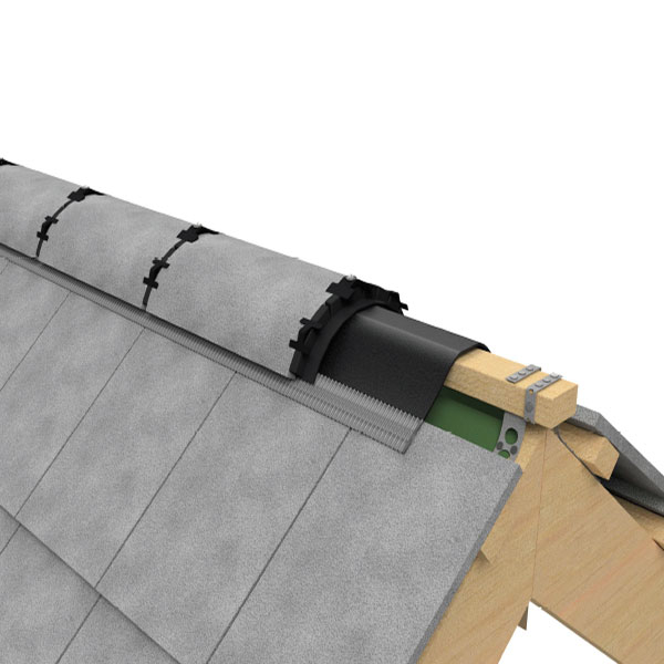 Ryno Roofing Ridge Vent Roll 6m Dry-Fix Ridge Kit - Anthracite Grey ...