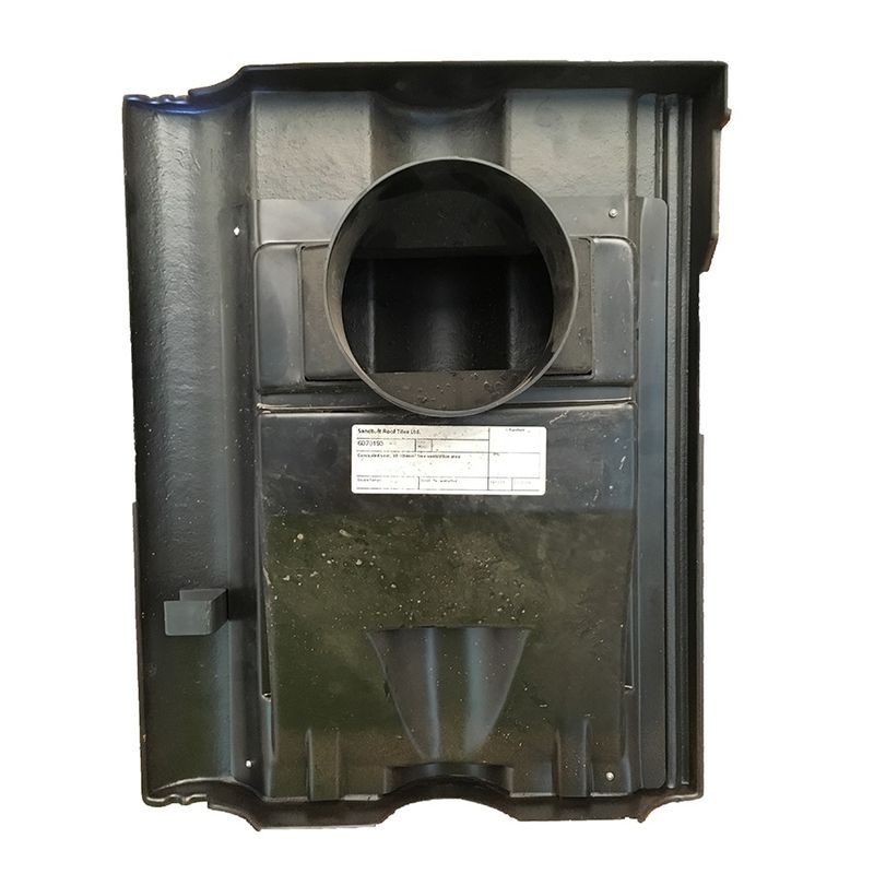 Sandtoft BritLock Concealed Tile Vent with Pipe Adaptor - Graphite ...