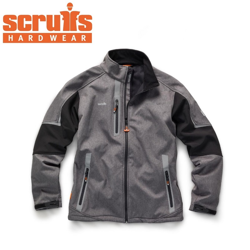 Scruffs Pro Softshell Jacket in Charcoal - L | Roofing Superstore®
