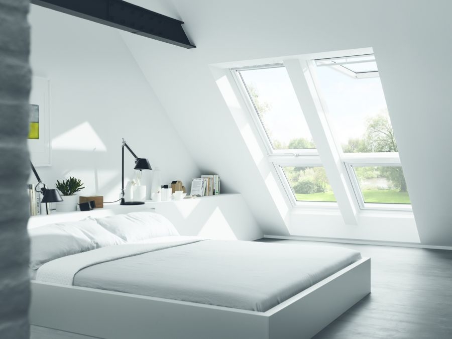 VELUX GIL PK34 2070 White Fixed Additional Element - 94cm x 92cm ...
