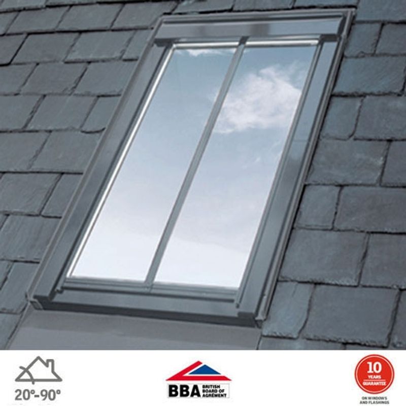 VELUX GGL UK04 SD5N3 Conservation Window for 8mm Slates - 134cm x 98cm ...