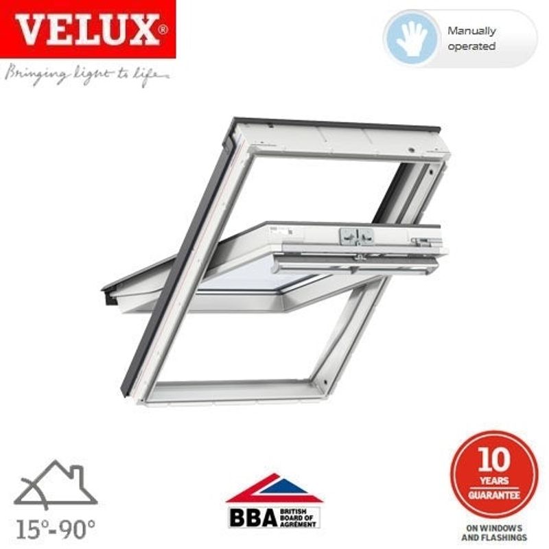 VELUX GGL PK25 2870 White External Window Laminated - 94cm x 55cm ...