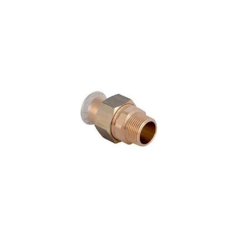 Copper FKM Blue Male Adaptor Union - 22mm x 25.40mm | Plumbing Superstore®