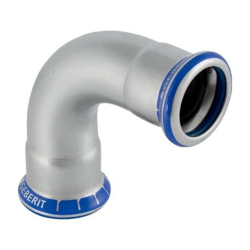 Discon - Geberit Mapress Stainless Steel FKM Blue 90 Degree Elbow ...