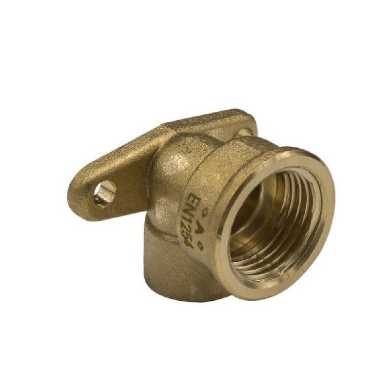 JTM Endfeed Wall Plate Elbow - 15mm x 1/2 inch | Plumbing Superstore®