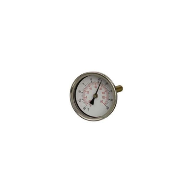 JTM 63mm Bimetal Temperature Gauge Back Connection 1/2 inch Thread ...