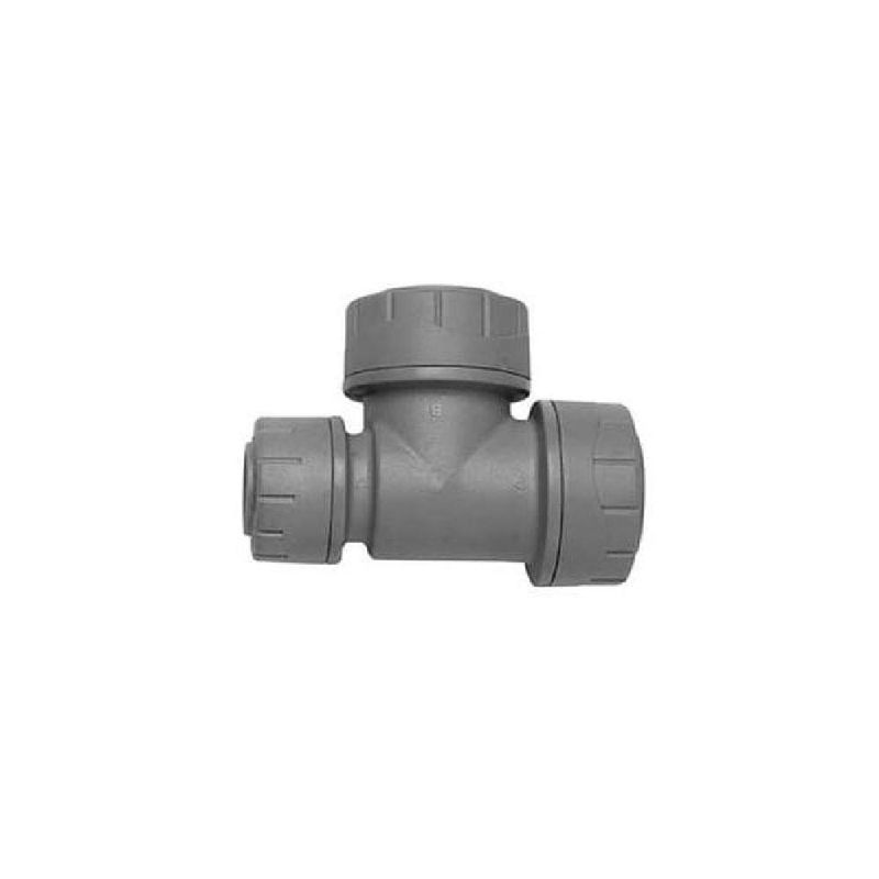Polypipe One End Reduced Tee - 22mm x 15mm x 22mm | Plumbing Superstore®