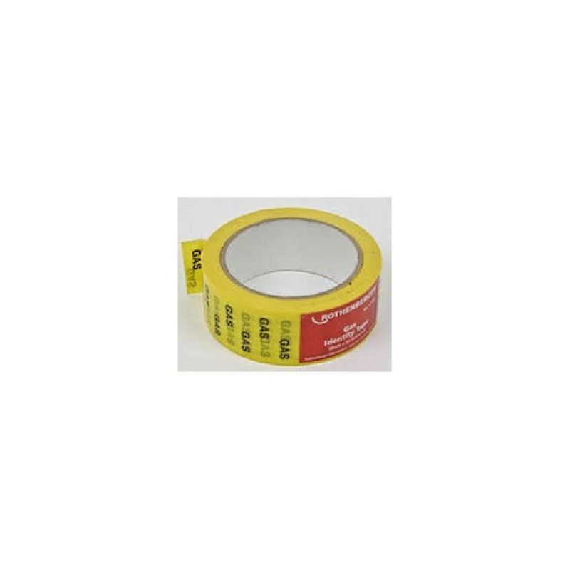 Rothenberger Gas Identification Tape - 38mm x 33m | Plumbing Superstore®