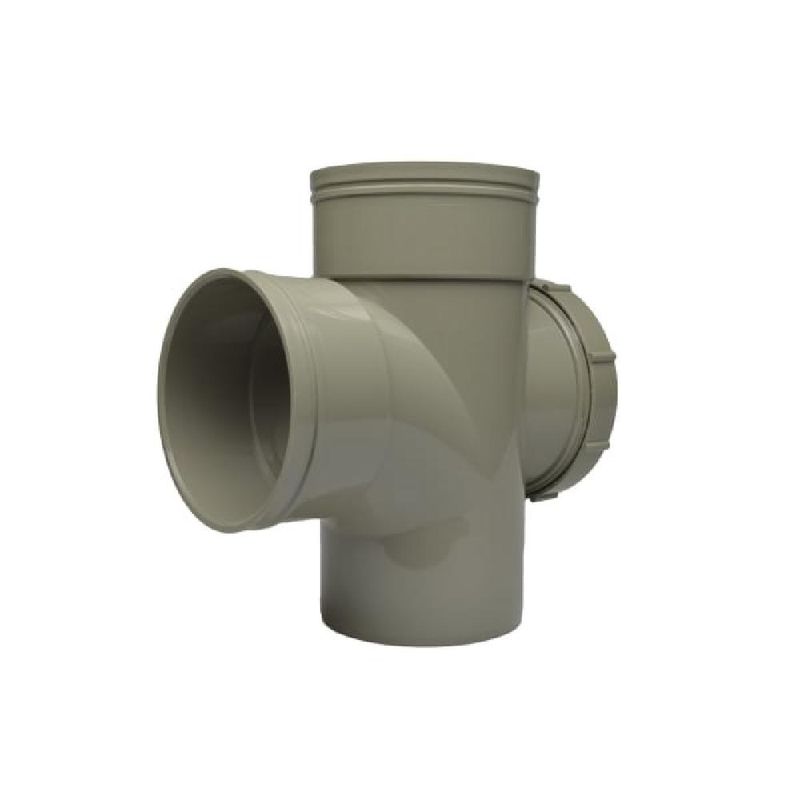 Solvent Weld Soil 90 Degree Double Socket Access Branch | Plumbing Superstore®