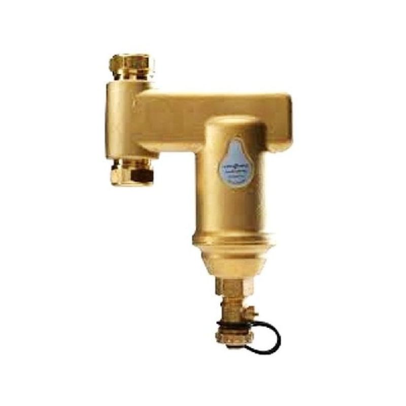 SpiroTrap Junior Dirt Separator Vertical Brass | Plumbing Superstore®