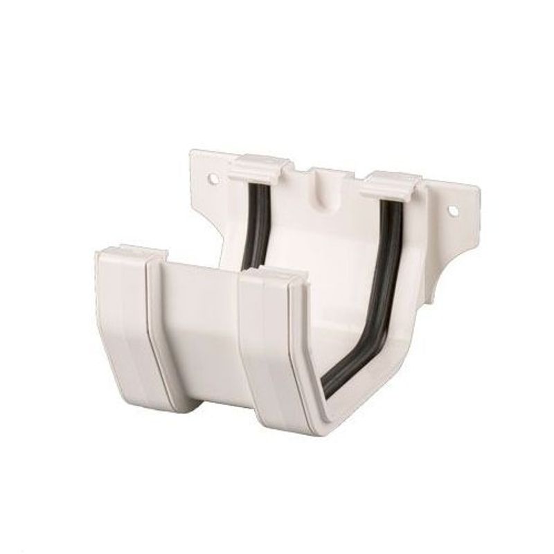Plastic Guttering Square Style Union Bracket 114mm - White | Drainage ...