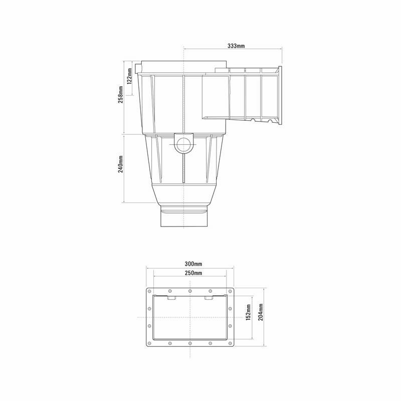 Commercial Swimming Pool Skimmer Trap Flap Weir Certikin Supa Skimmer ...