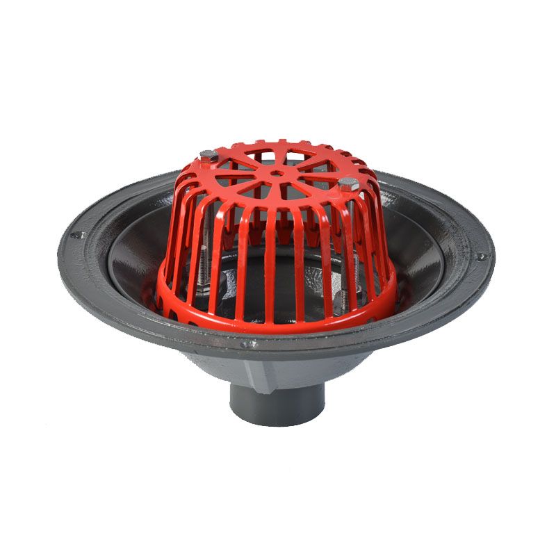 ACO Rainwater Roof Outlet Vertical Screw with Dome Grate - 50mm ...