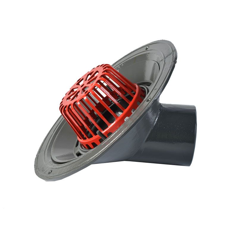 ACO Rainwater Roof Outlet 45dg Screw with Dome Grate - 100mm | Drainage ...