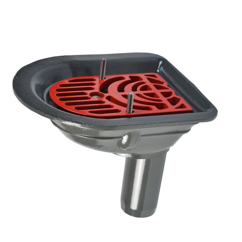 ACO Rainwater Roof Balcony Outlet Spigot with Flat Grate - 50mm ...