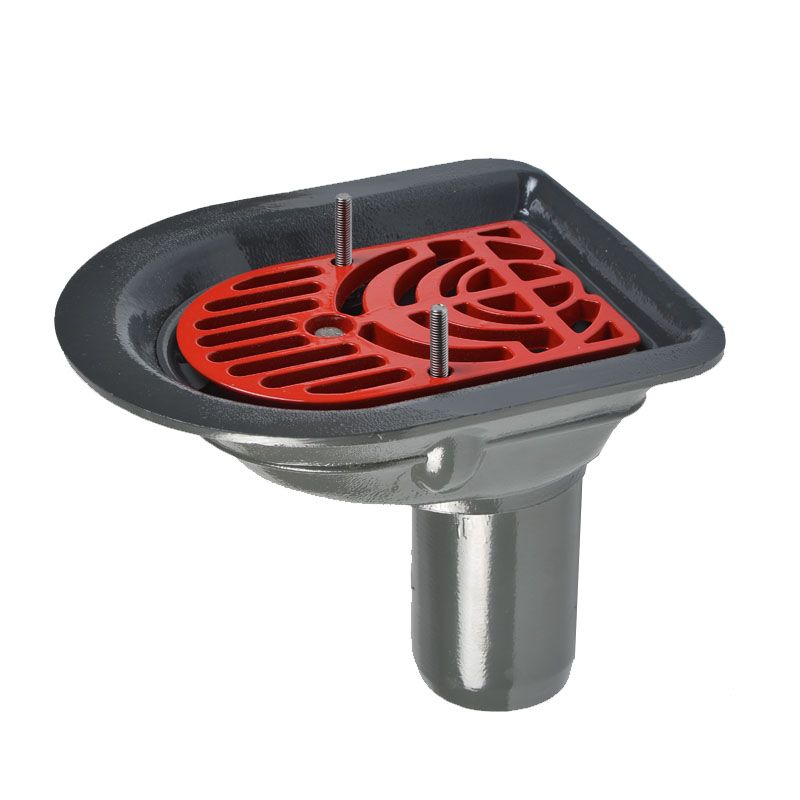 ACO Rainwater Roof Balcony Outlet Spigot with Flat Grate - 75mm ...