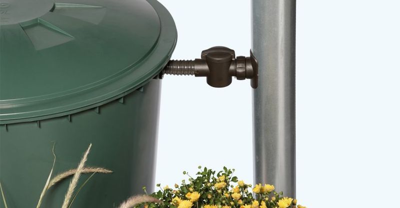 Garden Water Storage Tank Round Water Butt 310L - Green | Drainage ...
