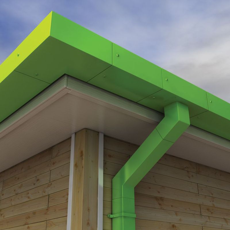 Alumasc GX Joggle 3 Metre Gutter Assembly in Agate Grey - 180mm x 125mm ...